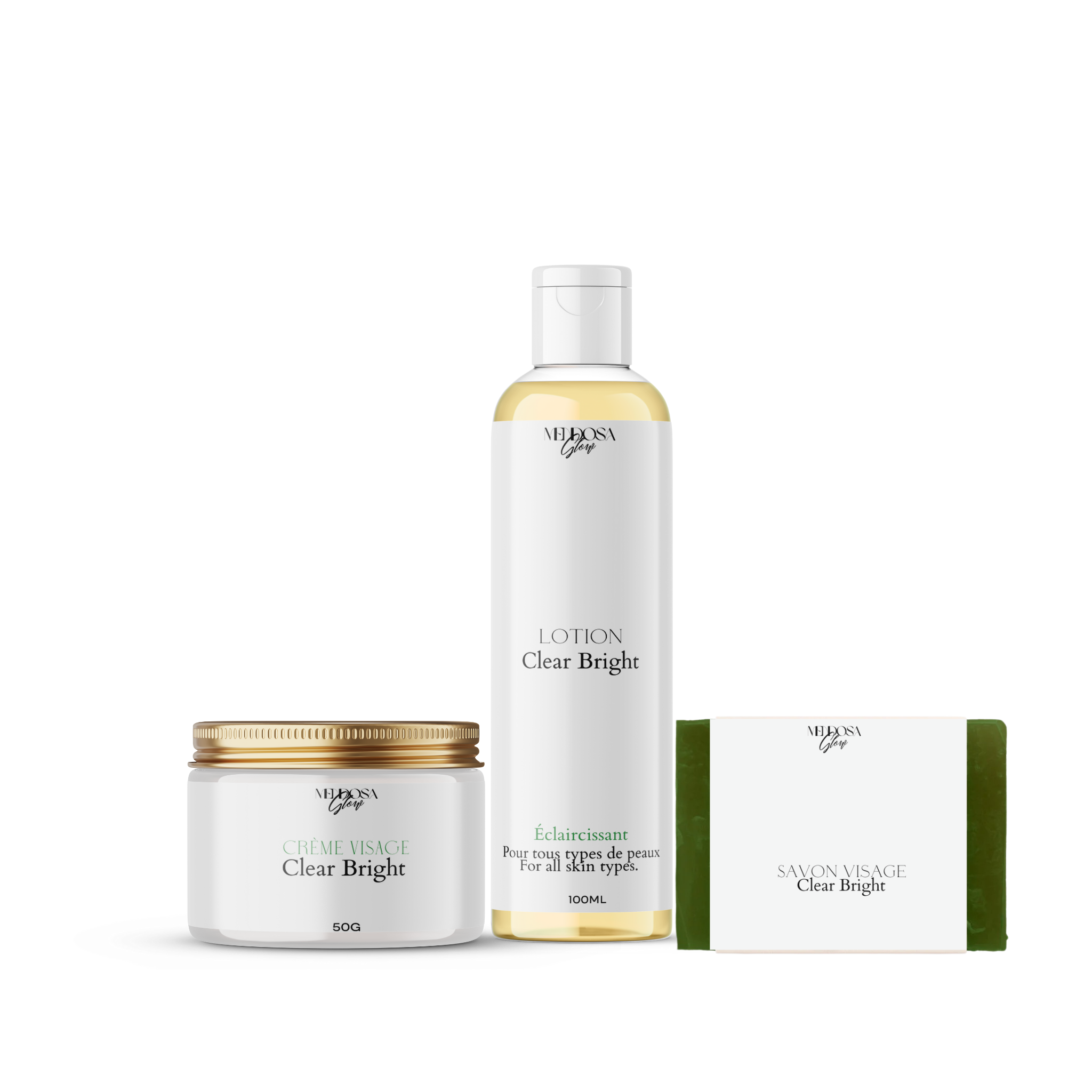 Gamme visage Clear Bright – MENDOSA GLOW